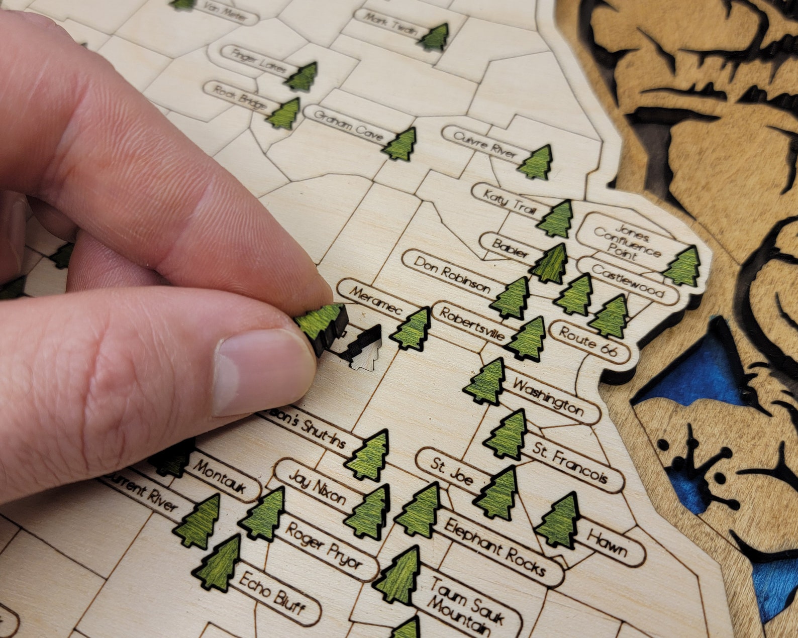 The Missouri State Park Map - Custom and Non Customizable Options - SVG ...
