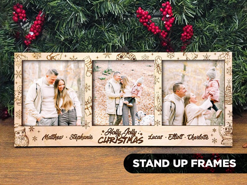 Christmas Photo Frame Collection - Includes Ornaments, Stand Ups and ...