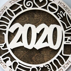 2020 Commemorative Ornament - SVG File Download - Sized for Glowforge ...