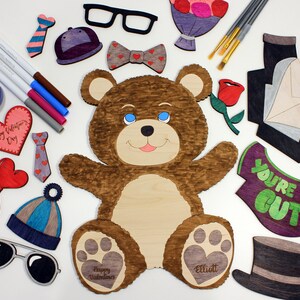 Valentines DIY Build a Bear Crafts - Girl & Boy Versions - SVG File ...