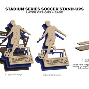 Stadium Series Stand Ups - Soccer - 3 Poses in 2 Cut Formats and 1 ...