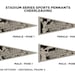 Stadium Series Sports Pennants - Cheerleading - 12 Variations Included ...