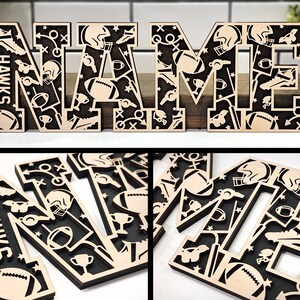 Stadium Series Letters and Numbers - Football - Customizable and Non ...