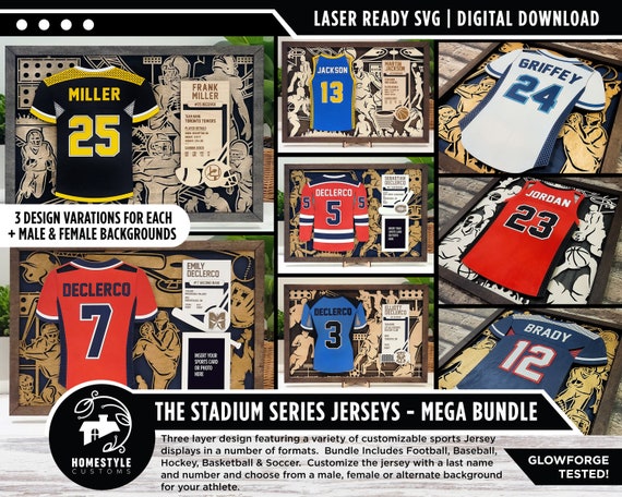 Stadium Series Jersey Mega Bundle 5 Sports 3 Variations - Etsy