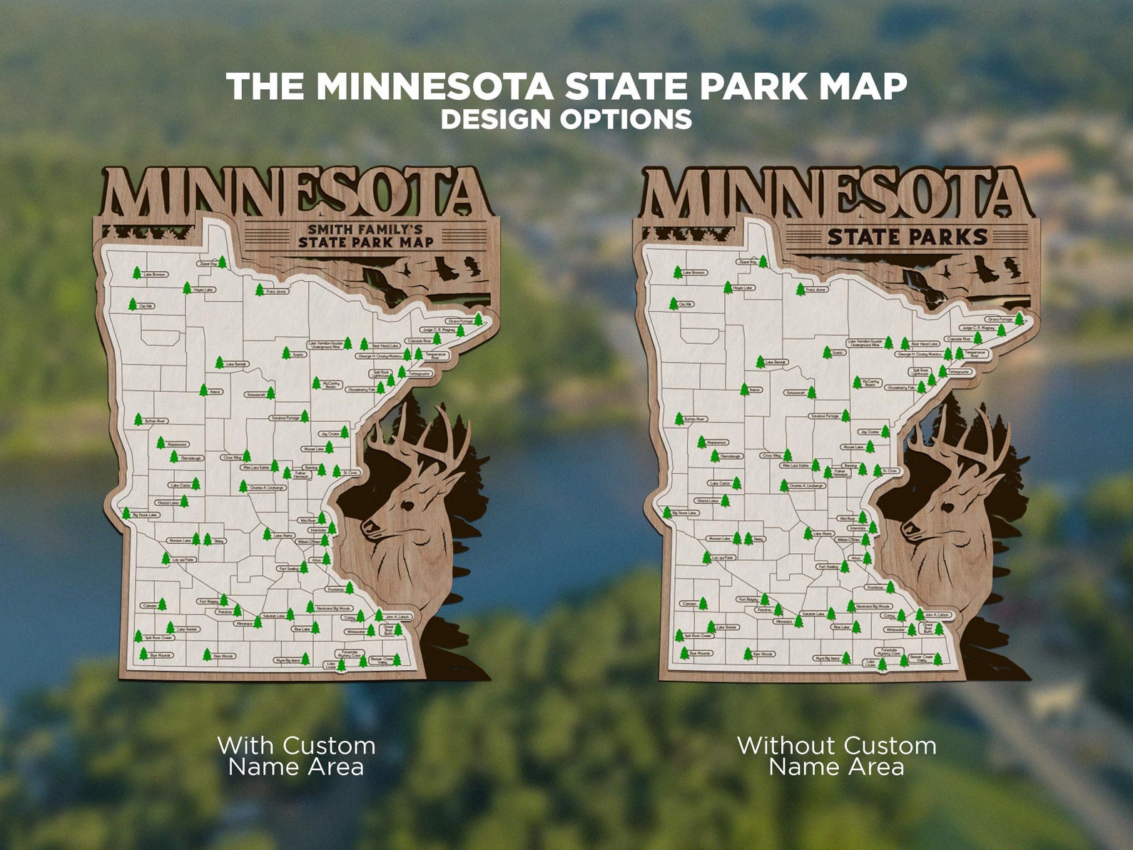 The Minnesota State Park Map - Custom and Non Customizable Options ...