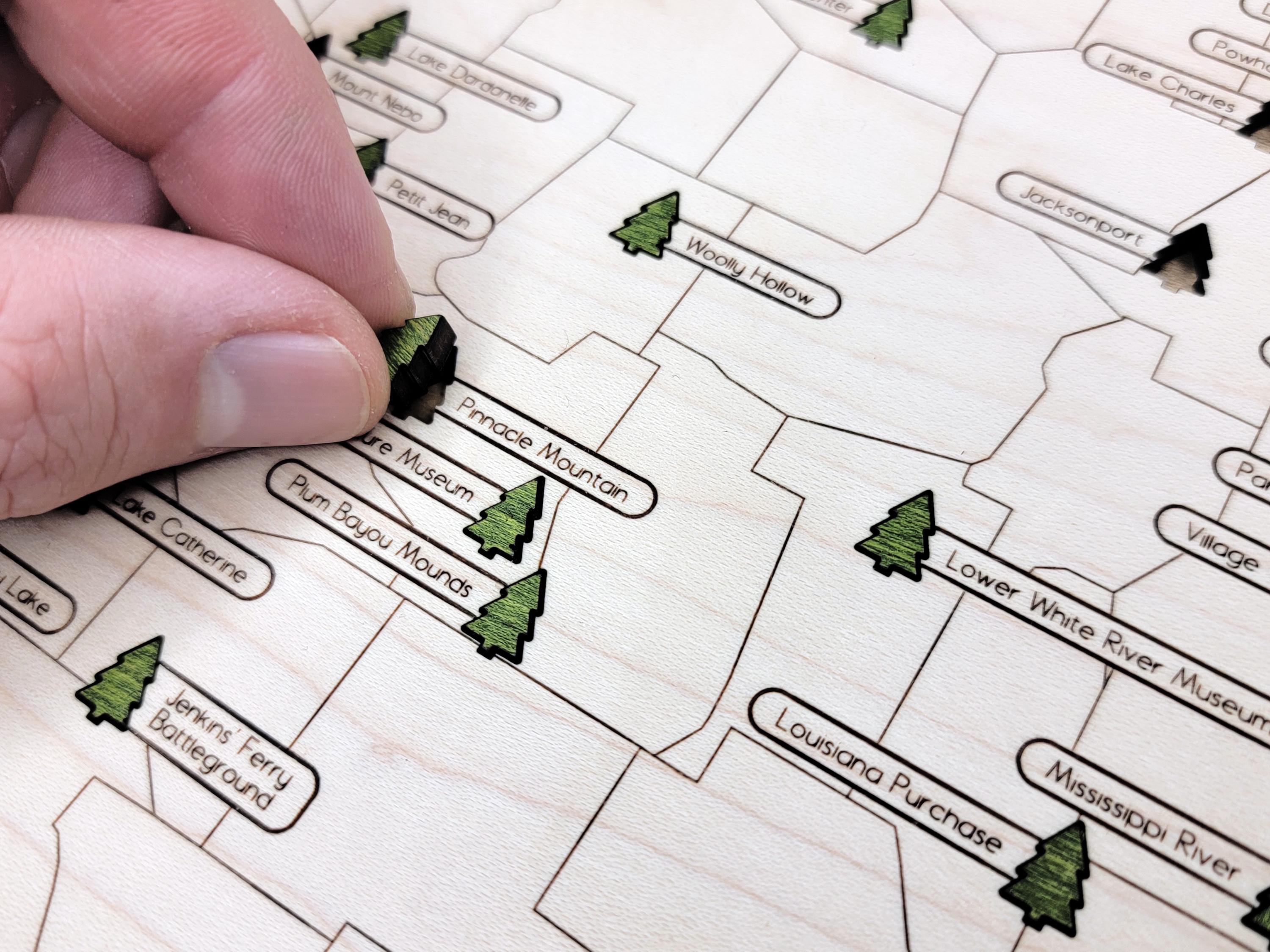 The Arkansas State Park Map - Custom and Non Customizable Options - SVG ...
