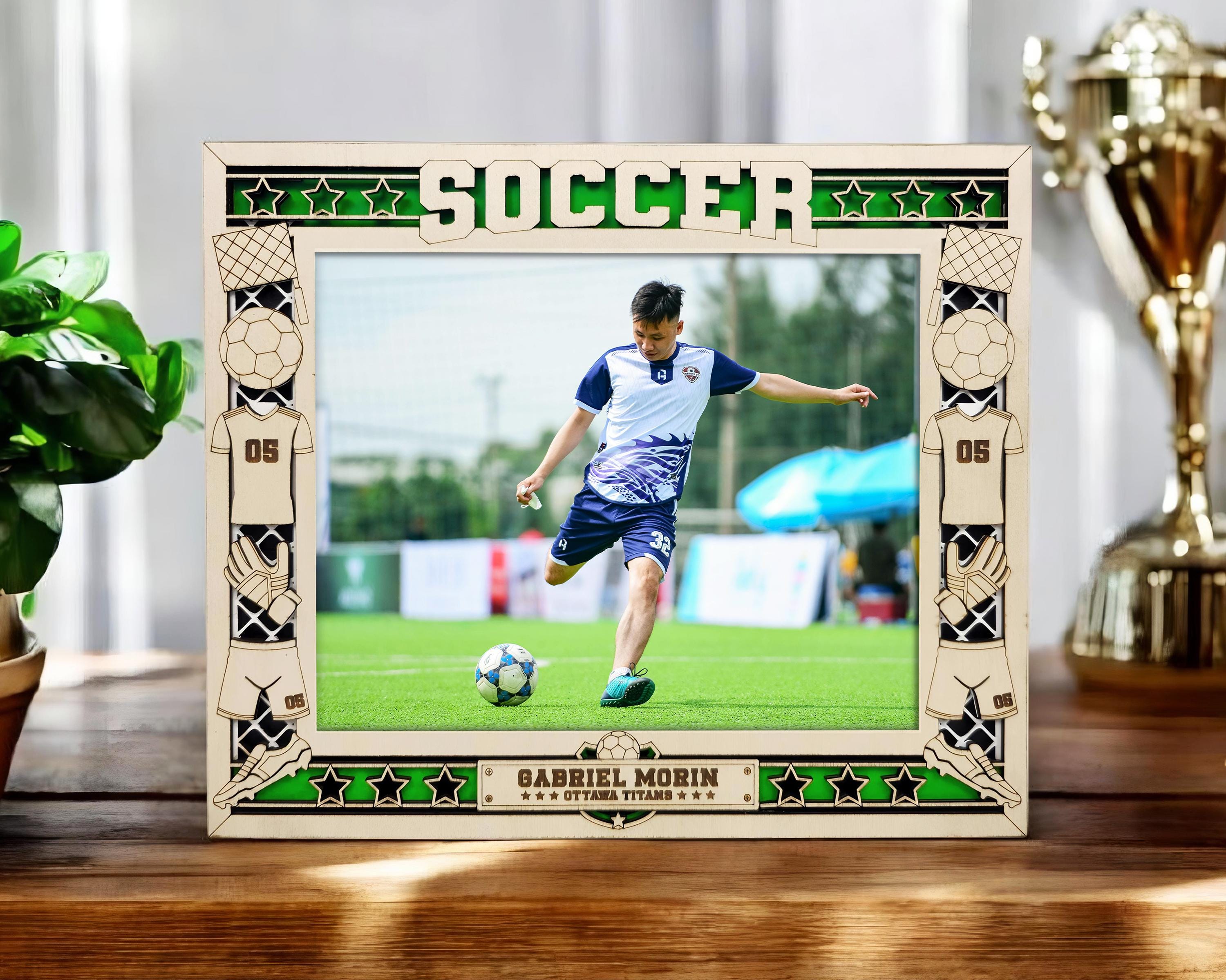 Soccer Icon Frames - Includes Frame Sizes 4x6, 5x7, 8x10 in Landscape ...