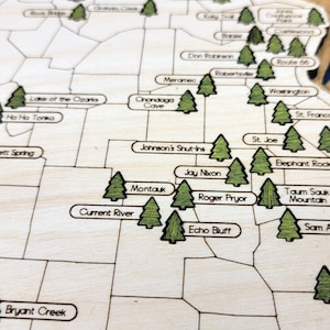 The Missouri State Park Map - Custom and Non Customizable Options - SVG ...