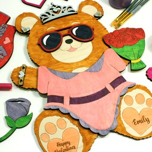 Valentines DIY Build a Bear Craft - Girl Version - SVG File Download ...