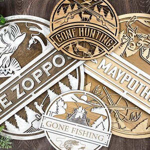 Fishing and Hunting Signage - 70 Regular and Oversize Options Included ...