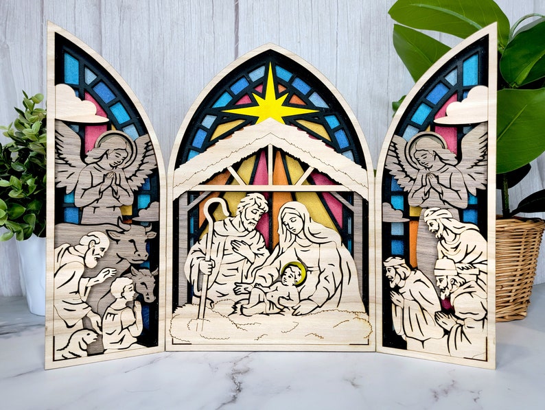 The Arch Nativity Display - Two 4 Layer Nativity Designs Included ...