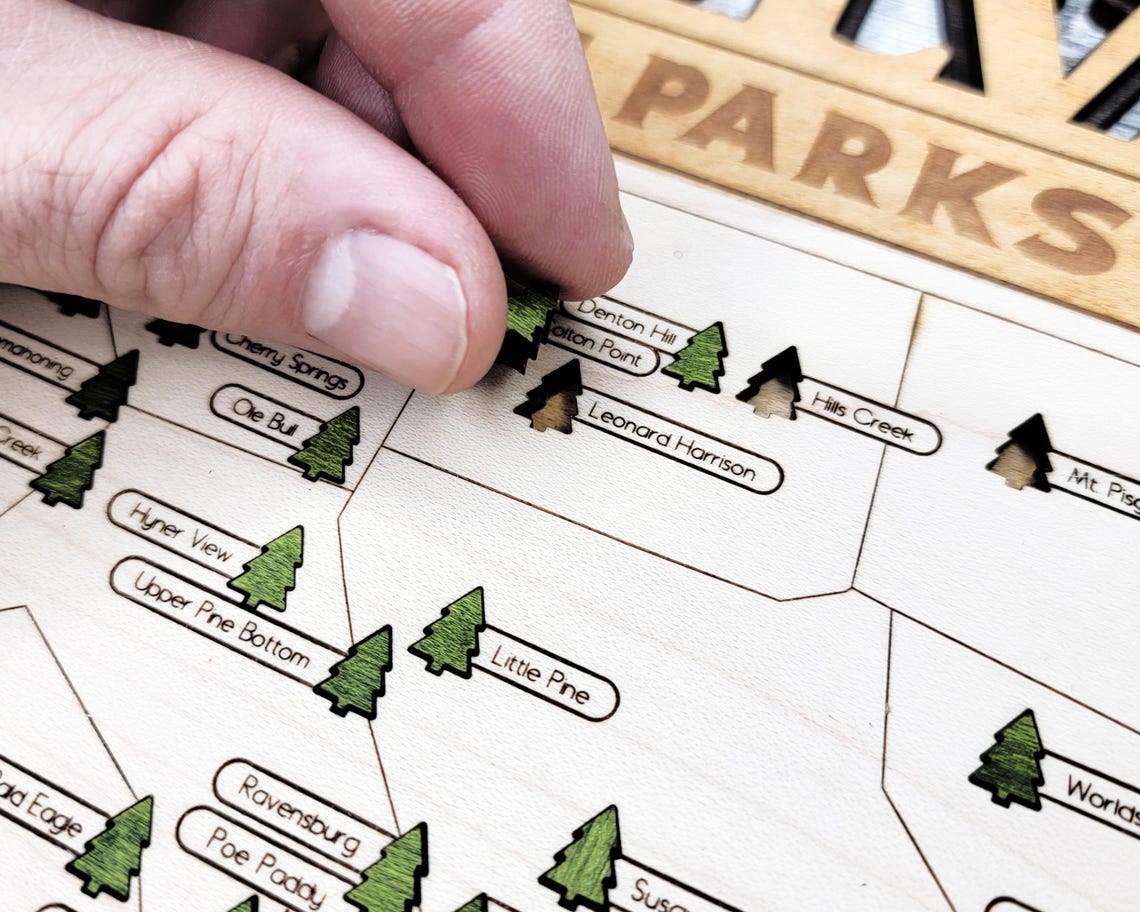 The Pennsylvania State Park Map - Custom and Non Customizable Options ...