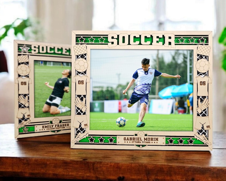 Soccer Icon Frames - Includes Frame Sizes 4x6, 5x7, 8x10 in Landscape ...