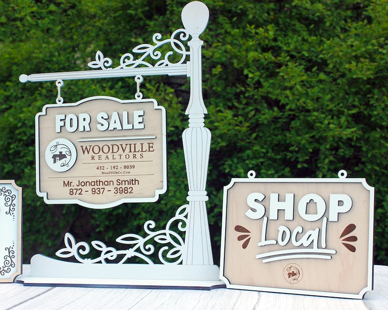 The Hanging Sign SVG File Download Sized for Glowforge - Etsy