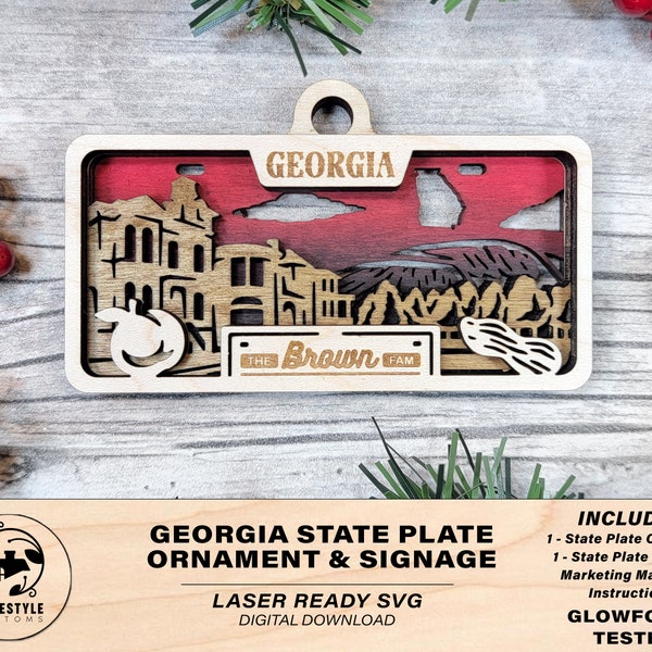 Georgia Ornament - Etsy