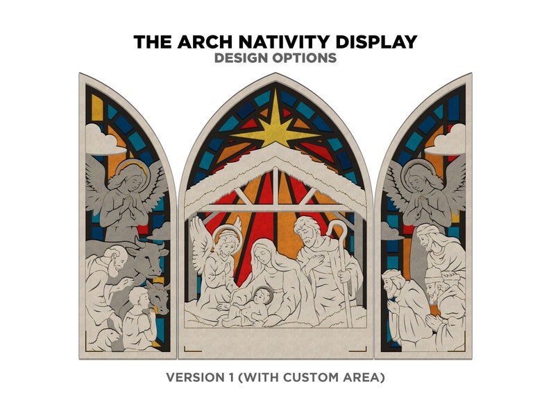 The Arch Nativity Display - Two 4 Layer Nativity Designs Included ...