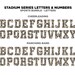 Stadium Series Letters and Numbers Expansion Bundle - Customizable and ...