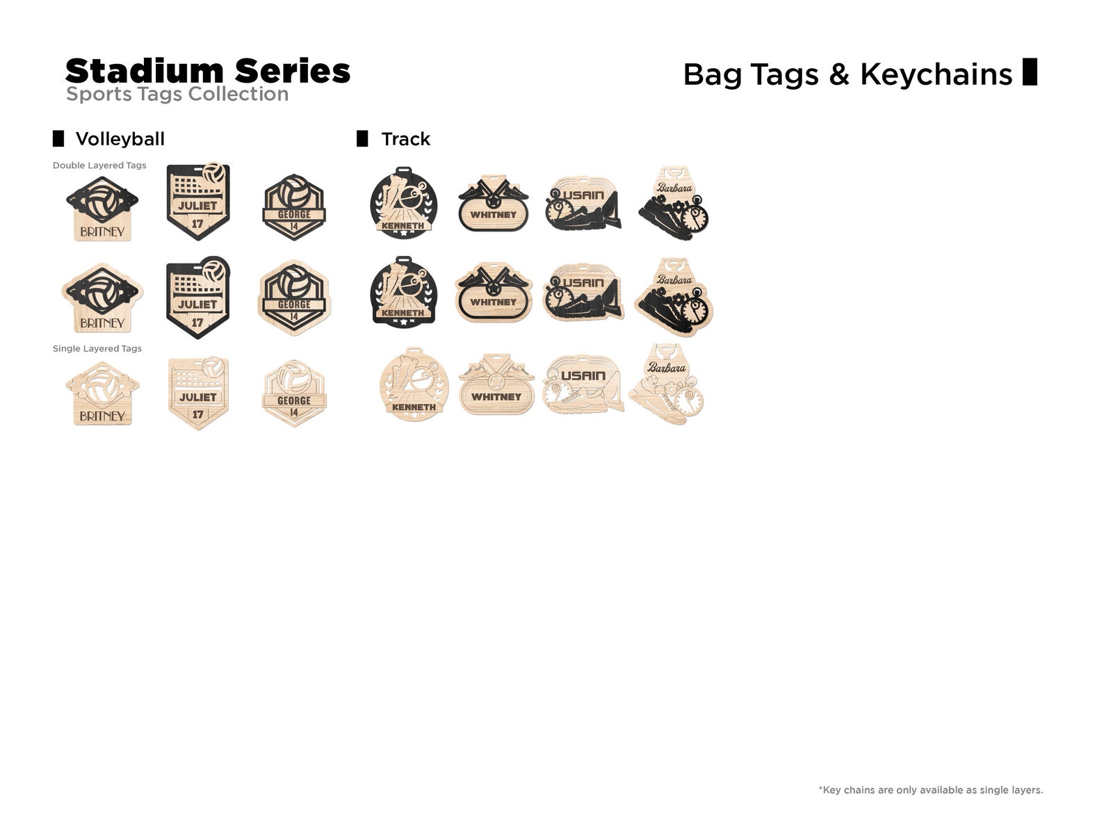 Stadium Series Sports Bag Tags & Key Chains 15 Designs SVG - Etsy