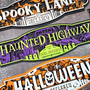 Spooktacular Halloween Street Signs - 3 Street Signs Designs Included ...