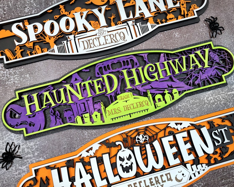 Spooktacular Halloween Street Signs - 3 Street Signs Designs Included ...