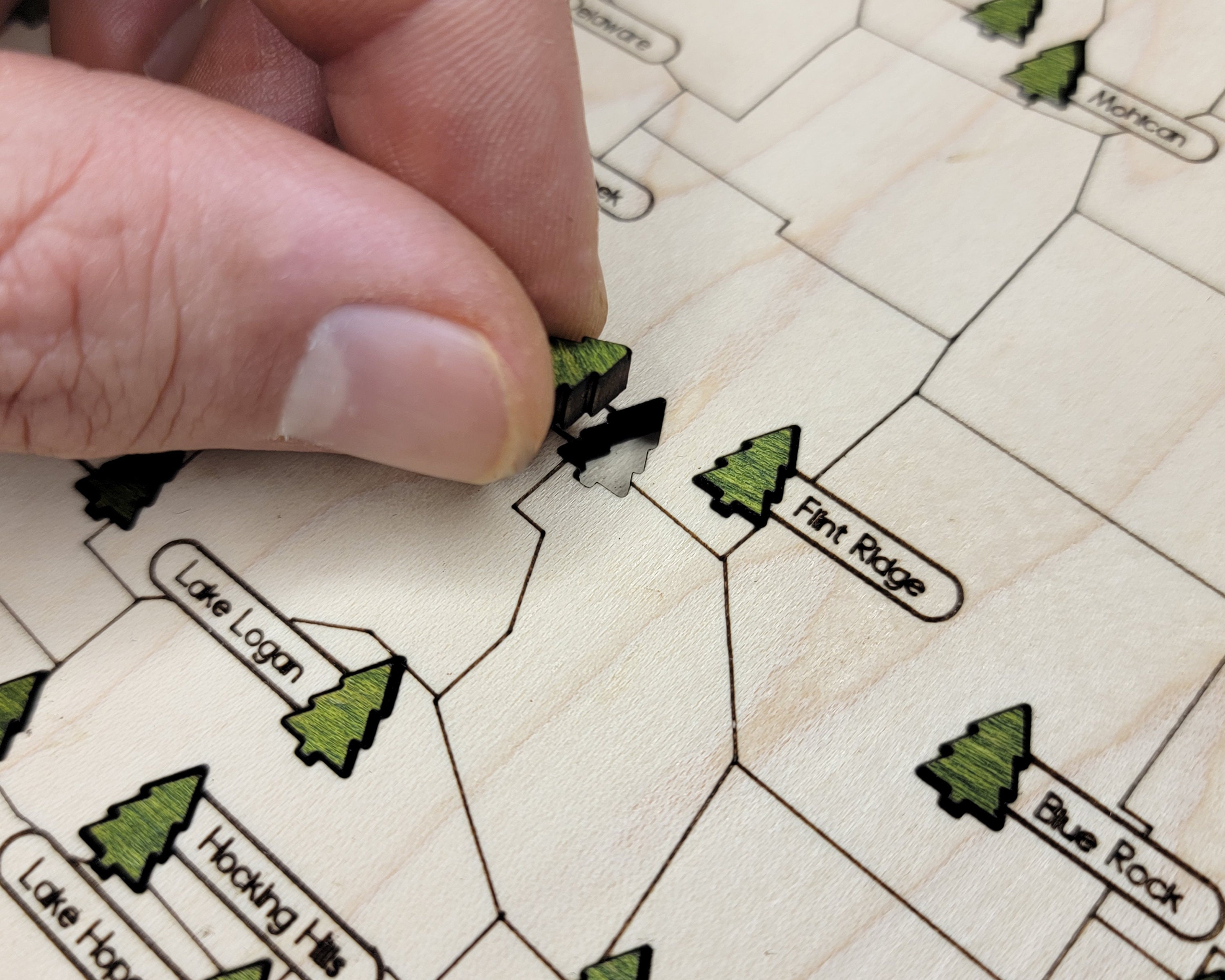 The Ohio State Park Map - Custom and Non Customizable Options - SVG ...