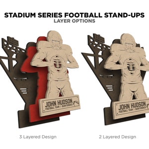 Stadium Series Stand Ups - Football - 5 Poses in 2 Cut Formats and 1 ...