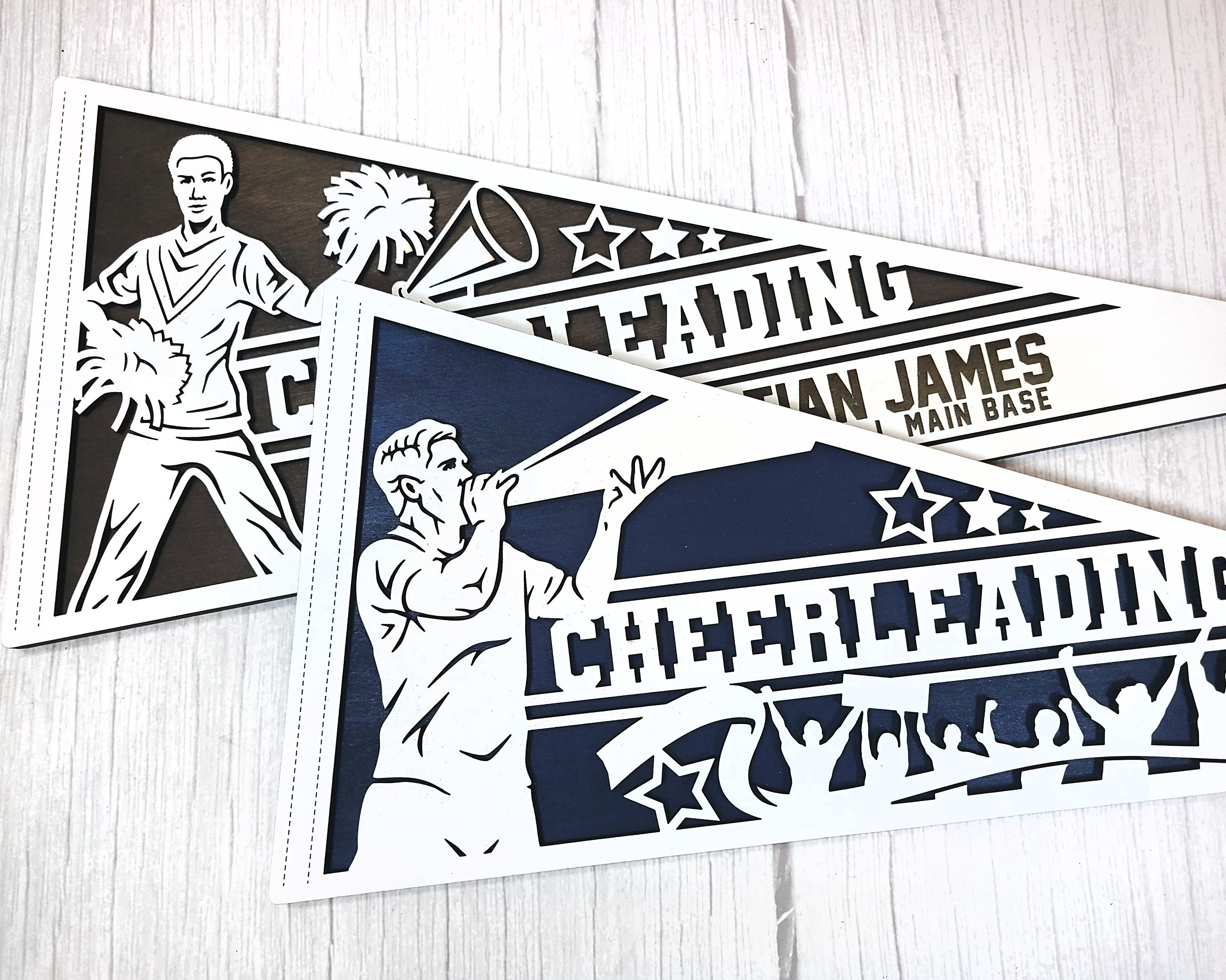 Stadium Series Sports Pennants - Cheerleading - 12 Variations Included ...