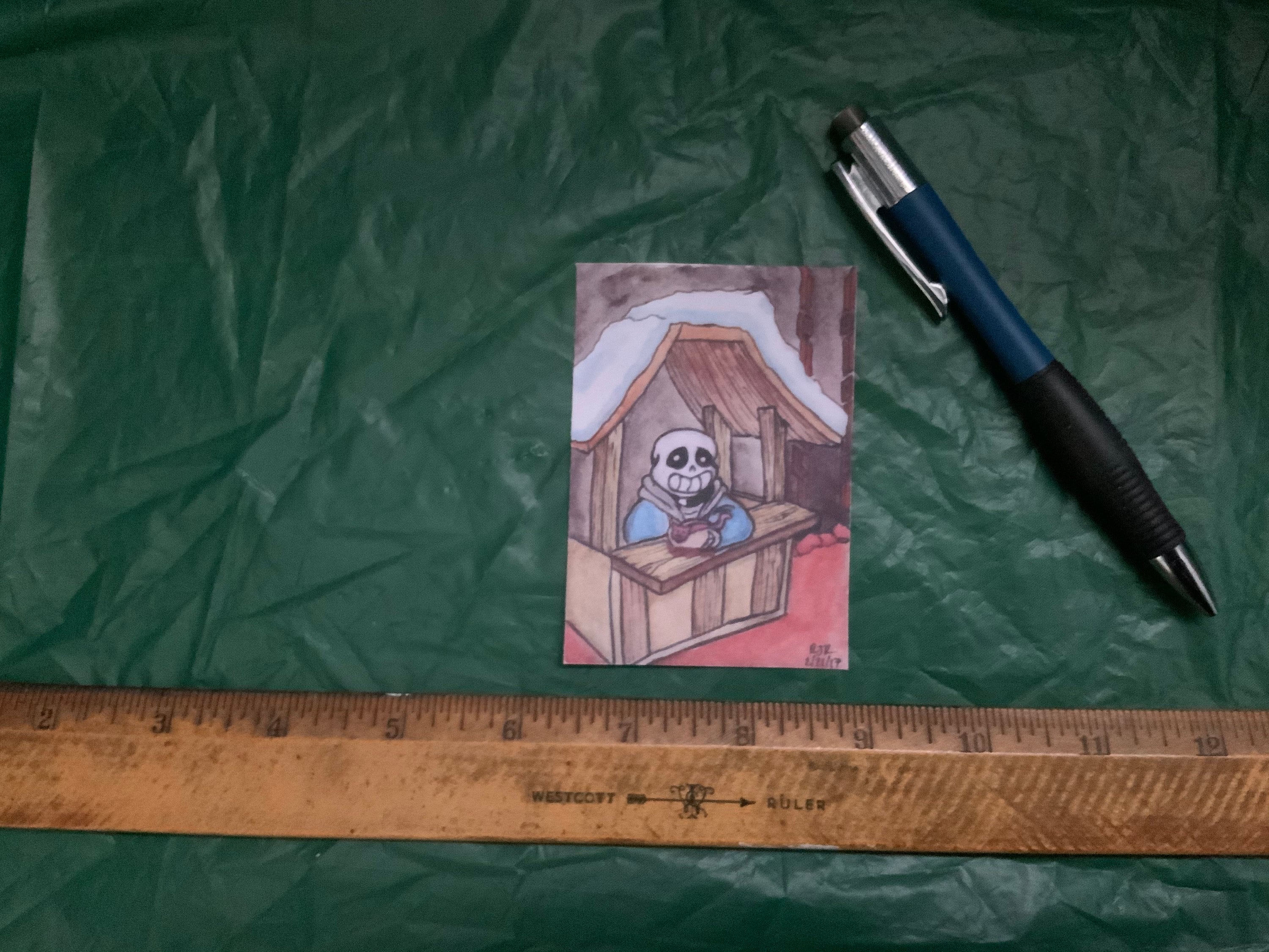 Undertale ACEO Cards Alphys, Gaster, and Sans limited Edition Art Cards ...