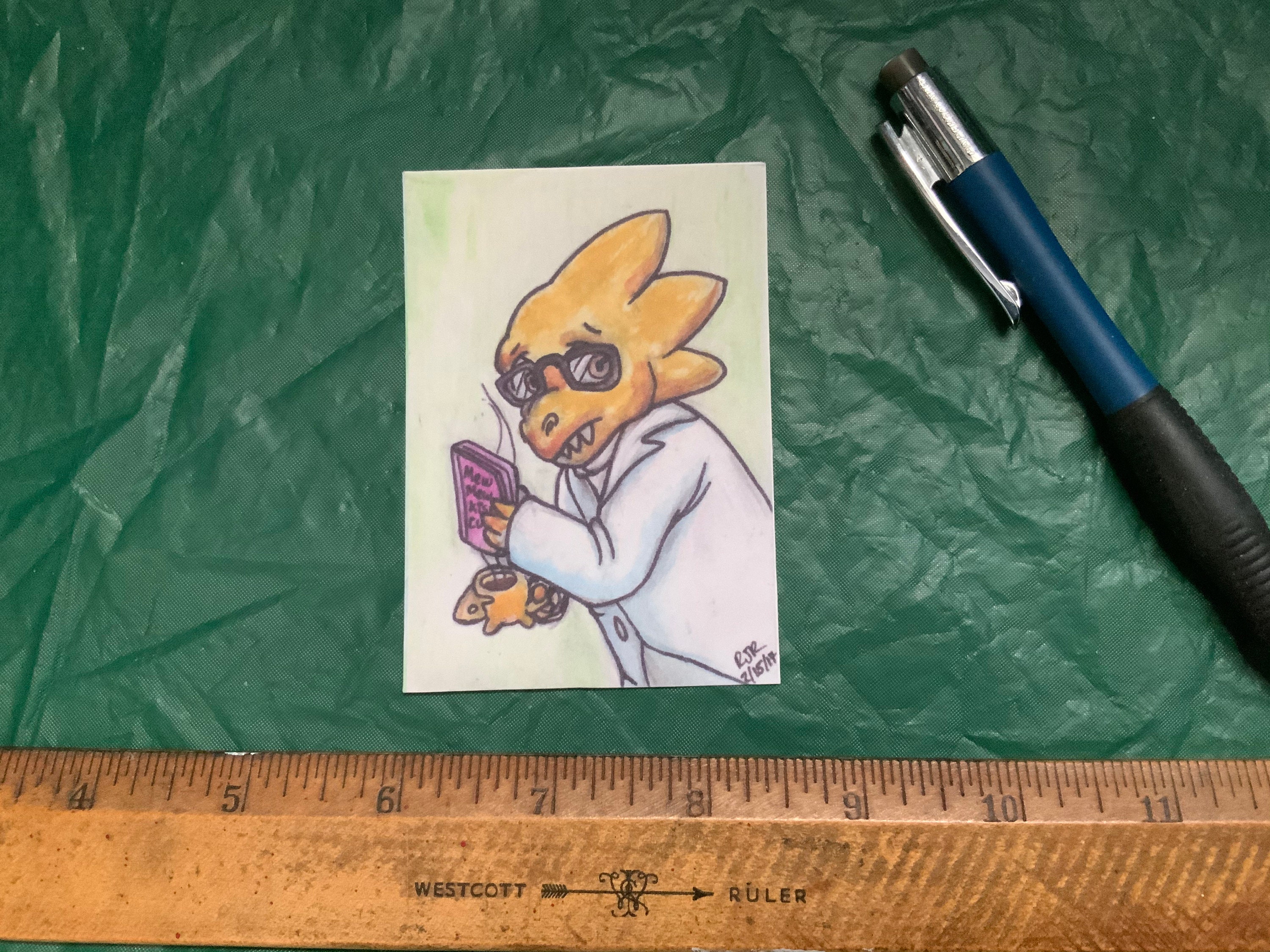 Undertale ACEO Cards Alphys, Gaster, and Sans limited Edition Art Cards ...