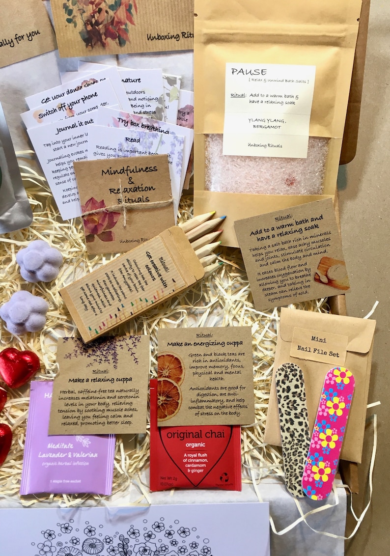 MINDFUL Box, PAUSE, De-stress Gift Set, Letterbox Gift, Self Care ...