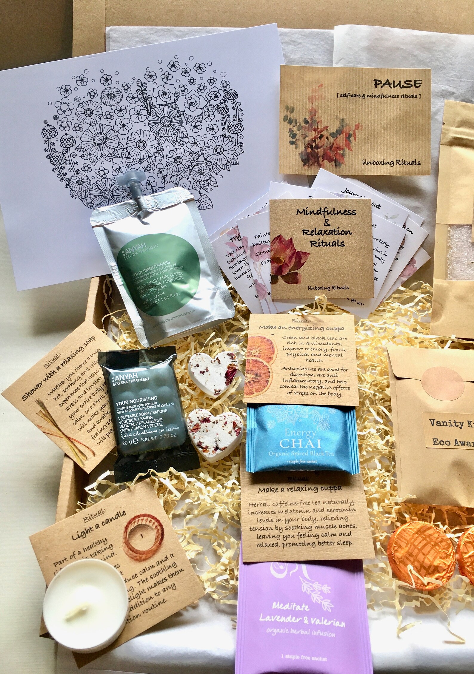 MINDFUL Box PAUSE De-stress Gift Set Letterbox Gift Self - Etsy UK