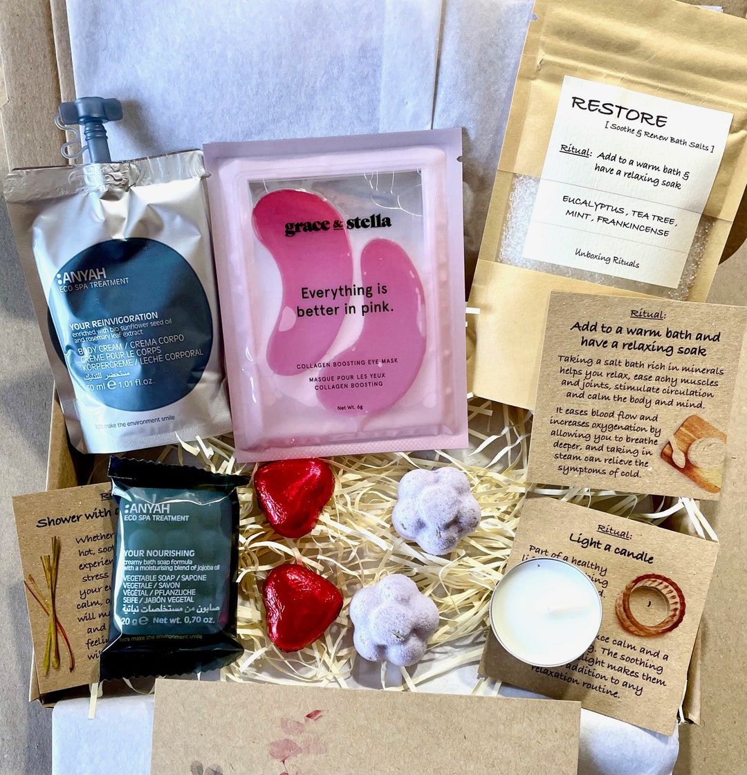 Cosy Night in SPA Gift Box, Mini Spa Gift, Letterbox Care Package ...