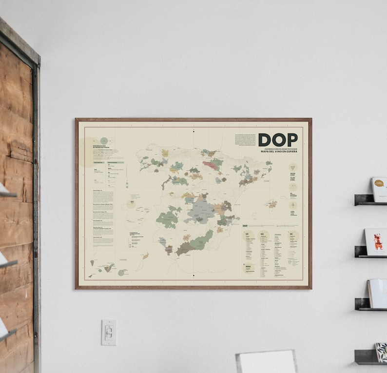 Mapa infográfico DOP vinos España | Infographic map DOP wines Spain ...