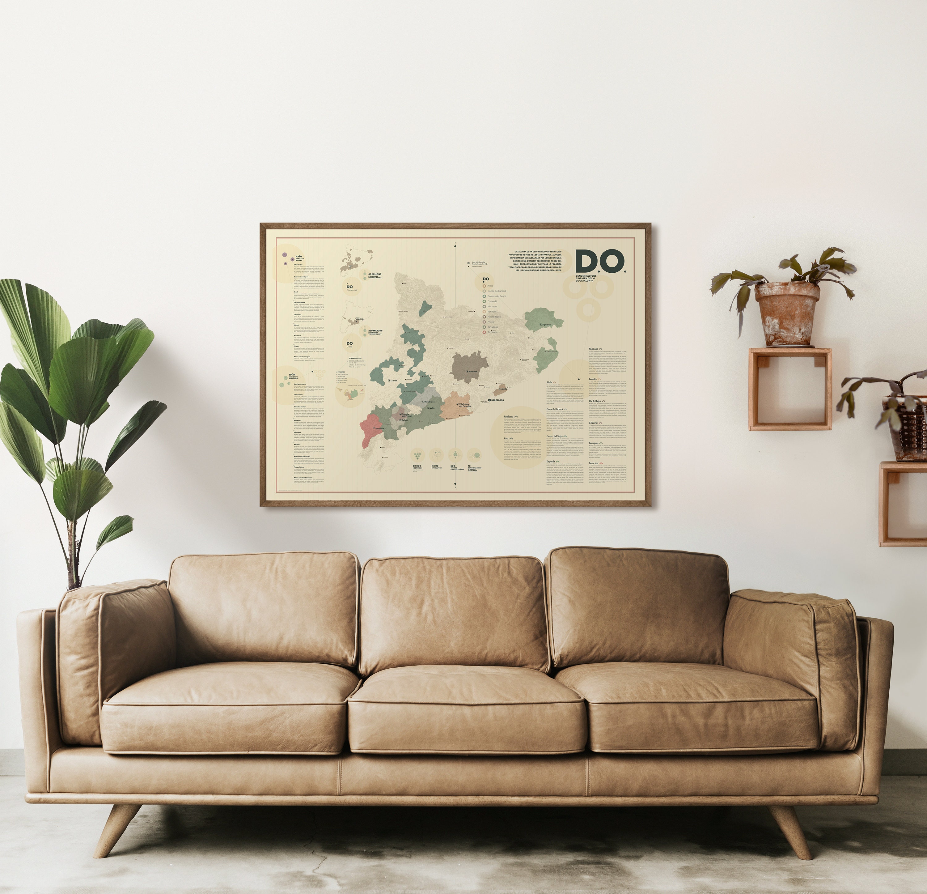 DO Catalunya Wine Infographic Map | Map of Catalonia Wine Regions - Etsy UK