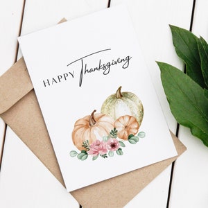 Happy Thanksgiving Printable Cards | Colorful Autumn Pumpkins ...