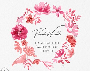 Watercolor Spring Garden Flowers Clipart PNG Hand Painted | Etsy