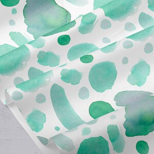 Abstract Watercolor Digital Paper Turquoise Watercolor Brush - Etsy