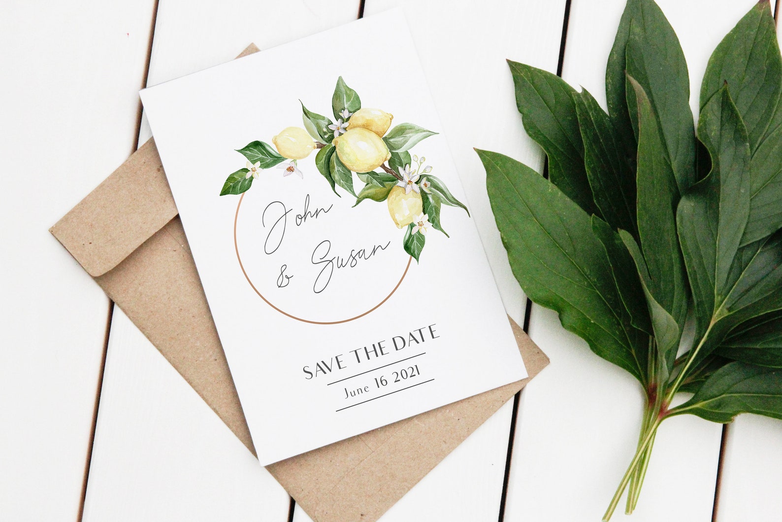 Watercolor Lemon Wreath Clipart | Hand Painted Lemon Frame PNG | Summer ...