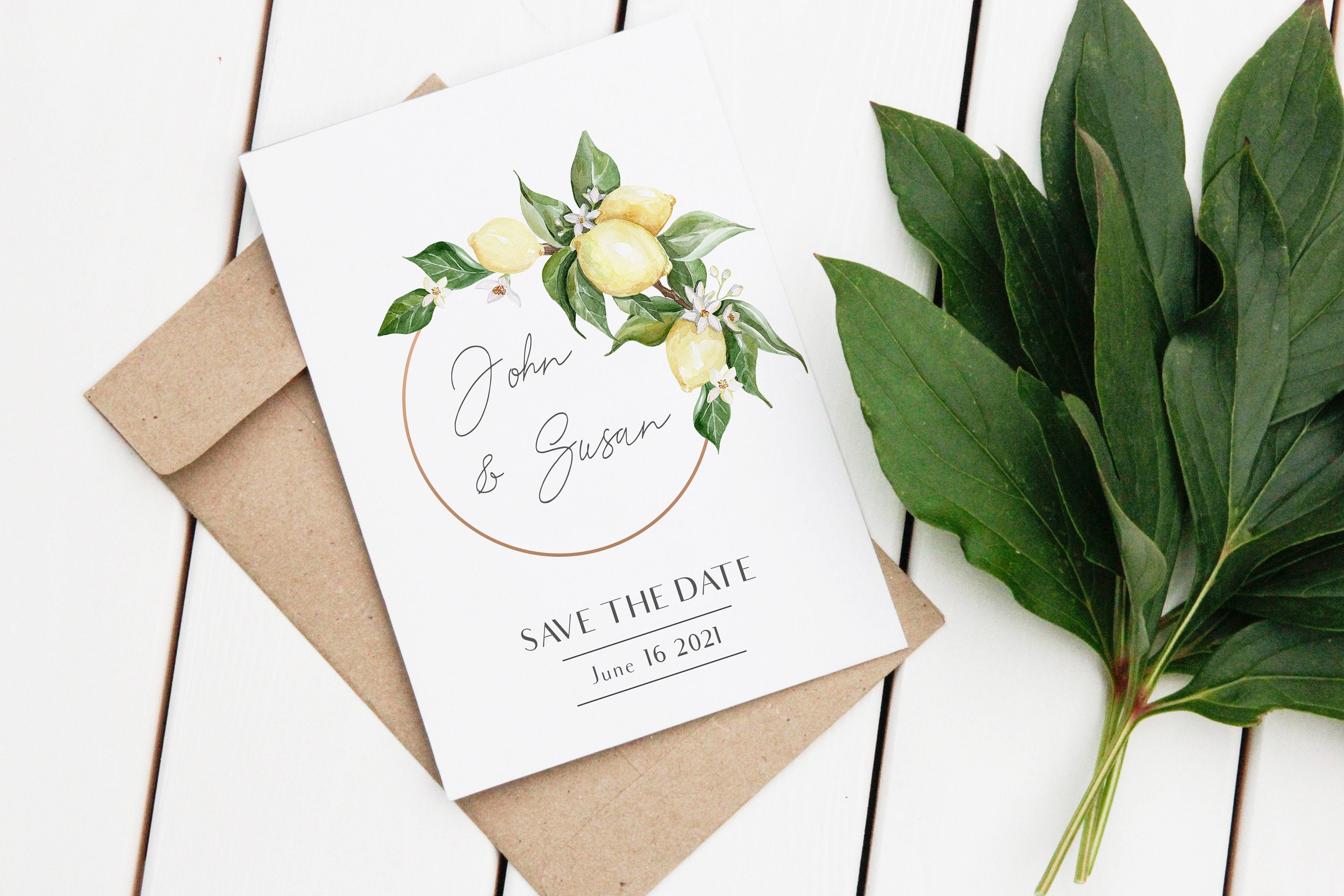 Watercolor Lemon Wreath Clipart | Hand Painted Lemon Frame PNG | Summer ...