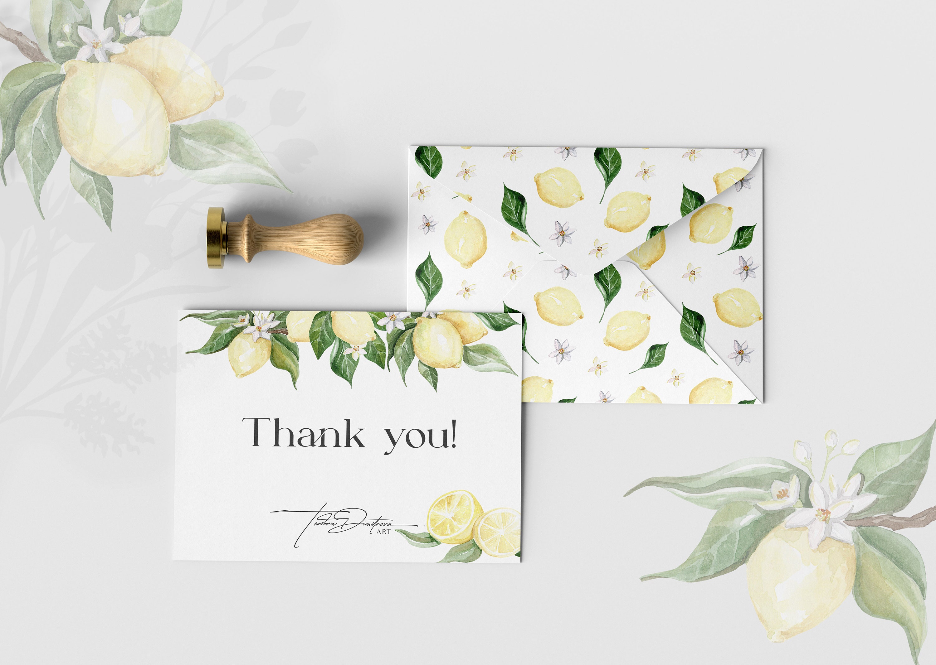 Watercolor Lemon Wreath Frames and Borders Clipart PNG | Hand Painted ...