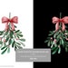 Christmas Mistletoe Watercolor Clipart PNG Hand Painted Winter Greenery ...