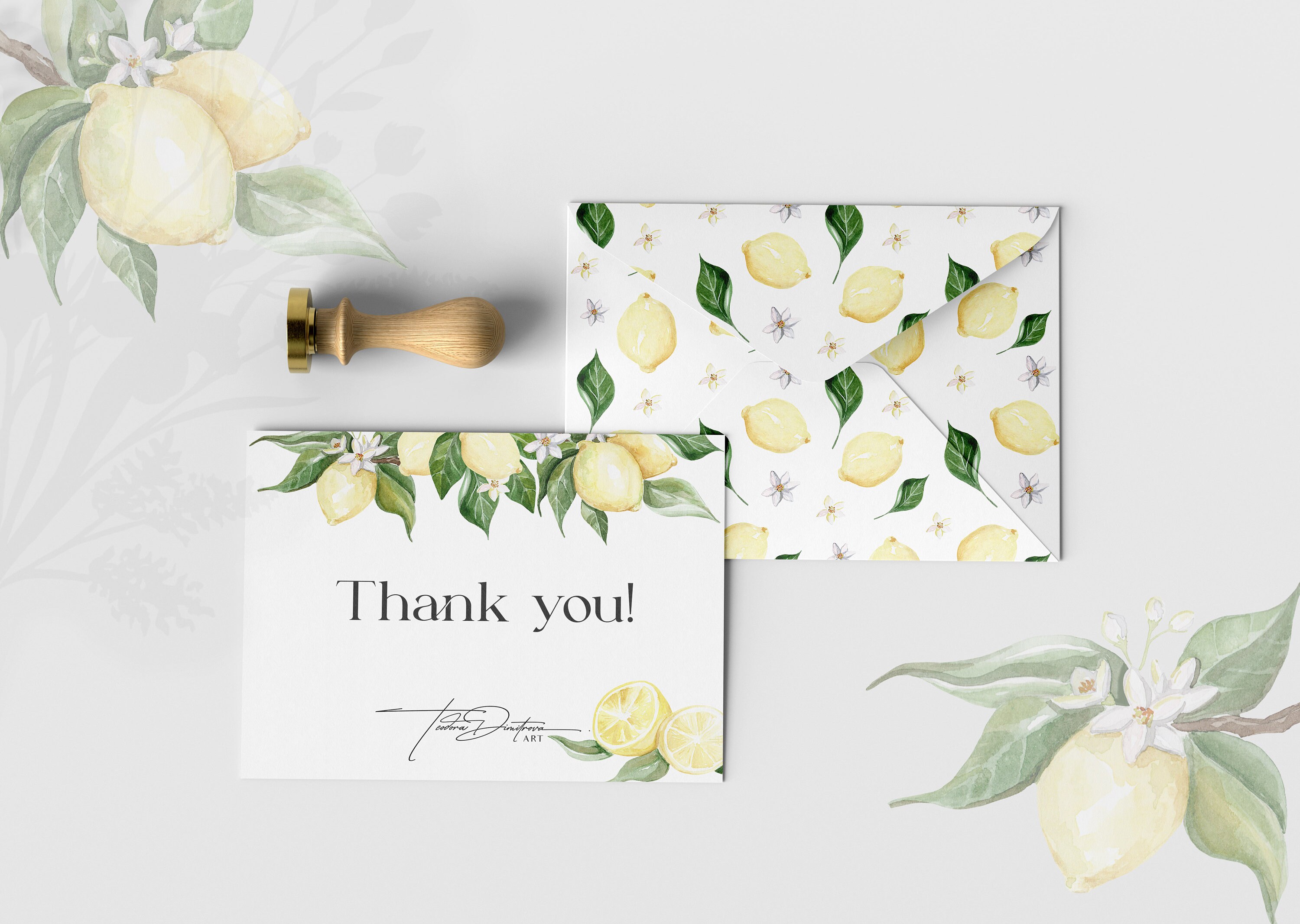 Watercolor Lemon Digital Paper | Lemons Seamless Pattern Digital ...