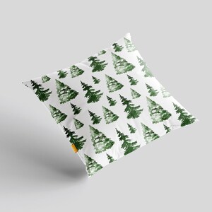 Christmas Tree Digital Paper Watercolor Art | Christmas Seamless ...