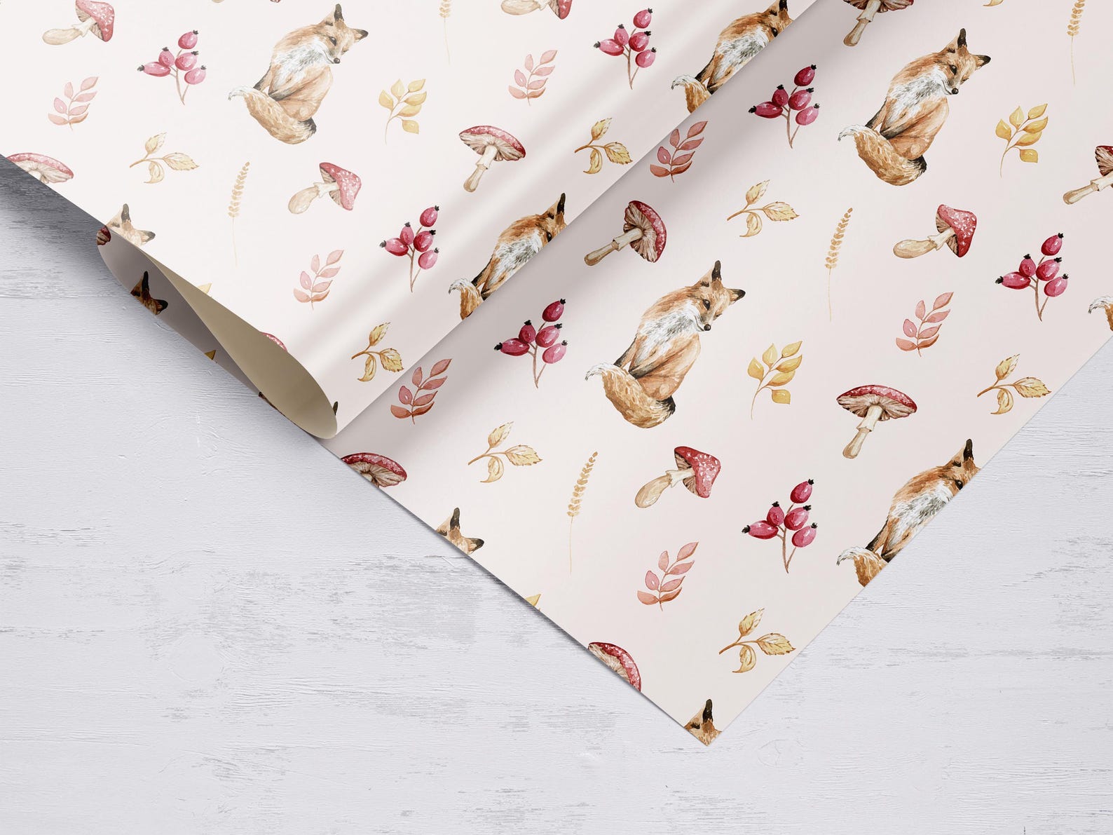 Forest Digital Paper Watercolor Art Woodland Animals Seamless Pattern ...