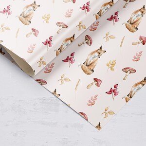 Forest Digital Paper Watercolor Art Woodland Animals Seamless Pattern ...