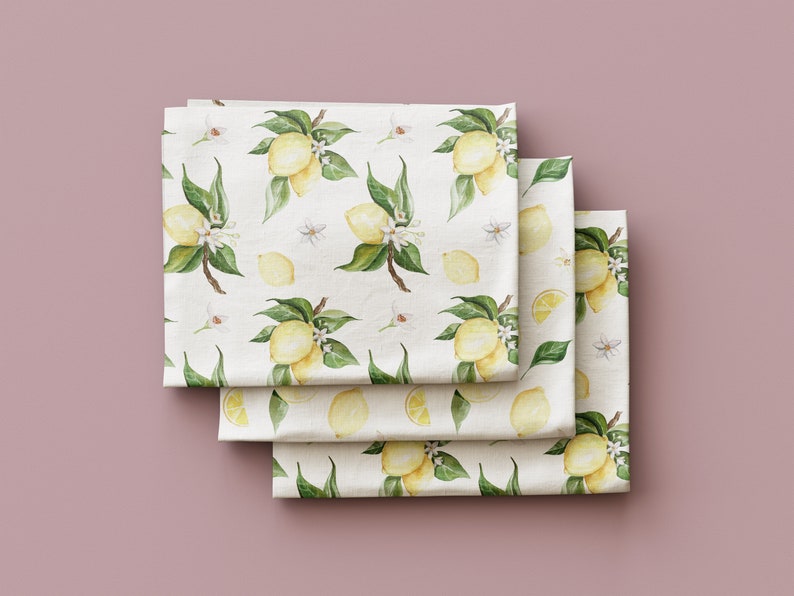 Watercolor Lemon Digital Paper | Lemons Seamless Pattern Digital ...