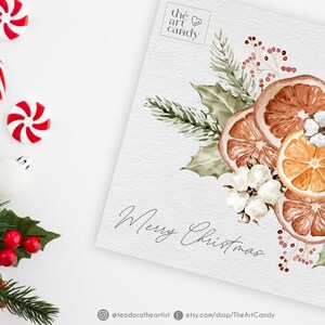Boho Christmas PNG Watercolor Clipart Set | Christmas Tree, Christmas ...