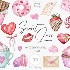Watercolor Valentines Day PNG Clipart | Love PNG | Watercolor ...