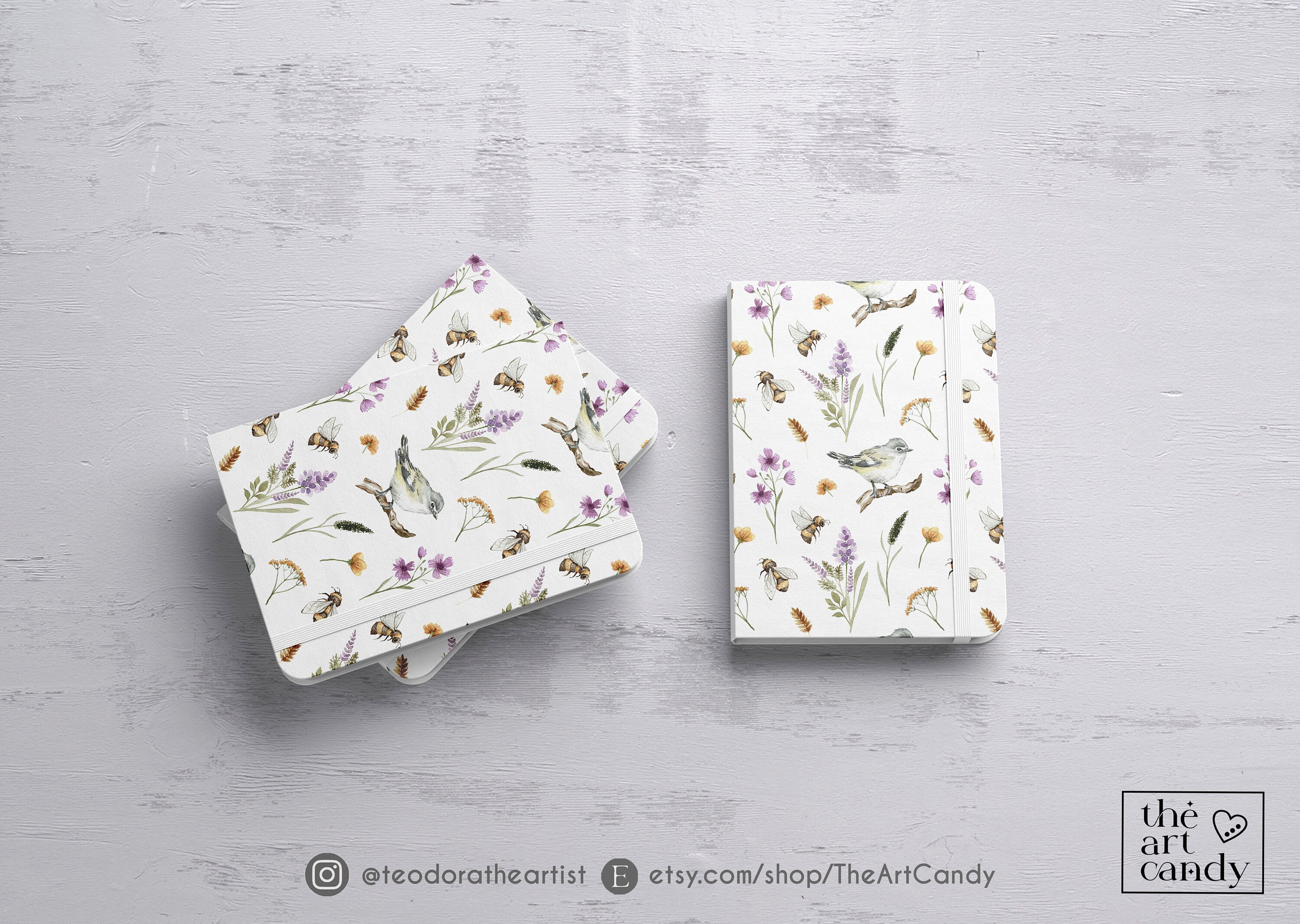 Forest Digital Paper Watercolor Art Woodland Animals Seamless Pattern ...