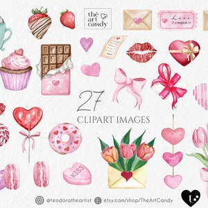Watercolor Valentines Day PNG Clipart | Love PNG | Watercolor ...